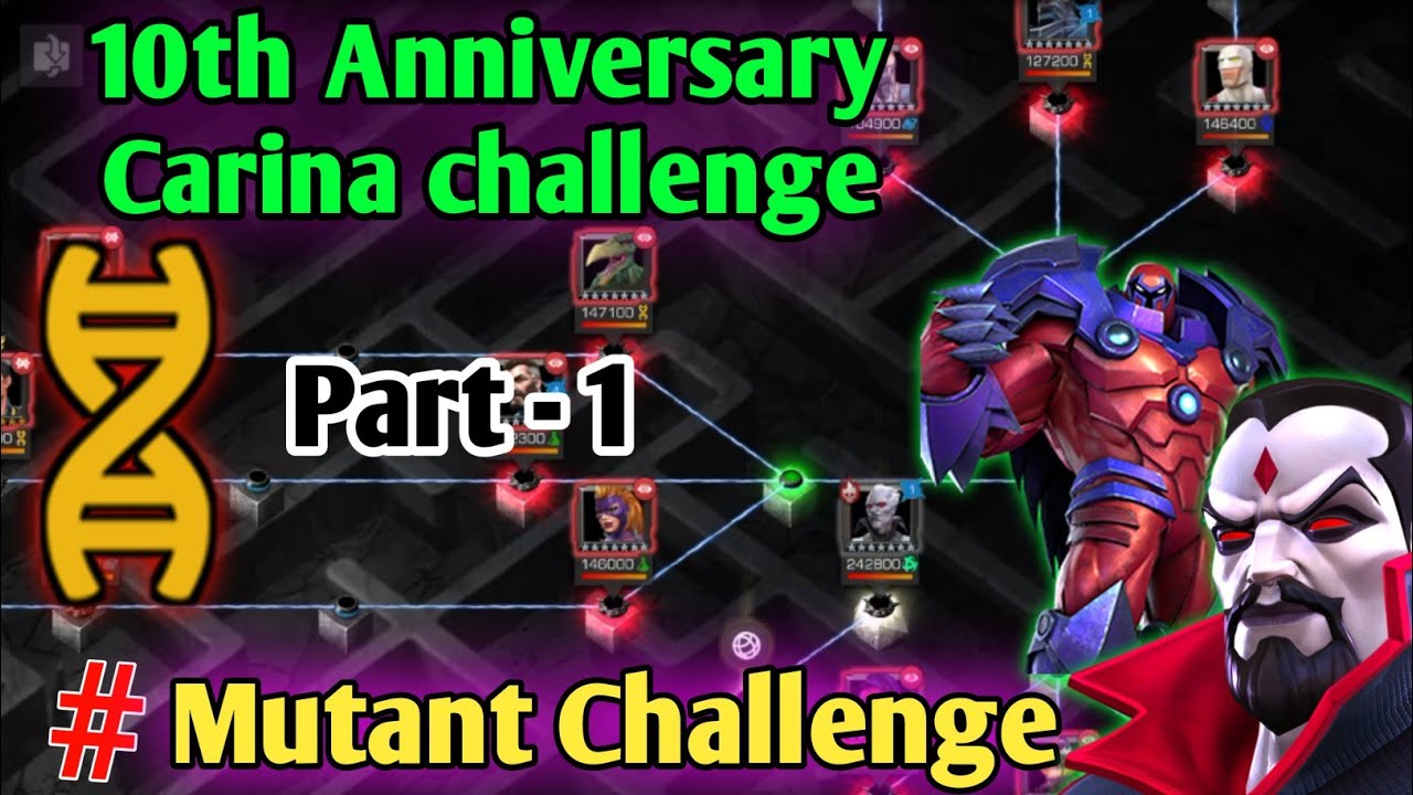 10th Anniversary Carina challenge, #Mutant Challenge MCOC - YouTube