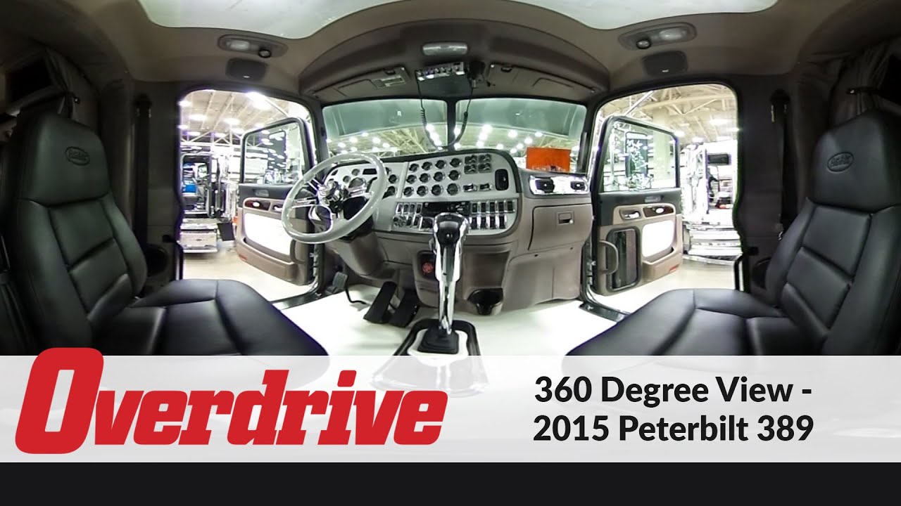 360 Degree View - Keith Smart's 2015 Peterbilt 389 glider - YouTube