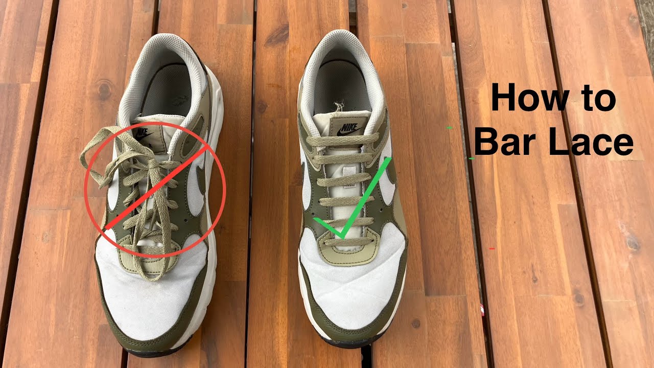 How to Bar Lace Your Nike Air Max | Clean & Stylish Sneaker Lacing ...