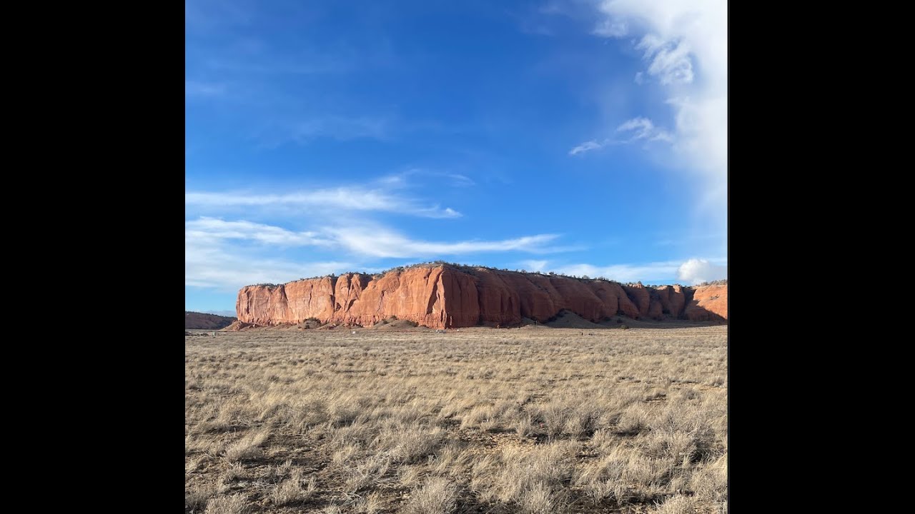 Red Cliffs View at my off-grid Homestead, New Mexico -DRONE FOOTAGE ...