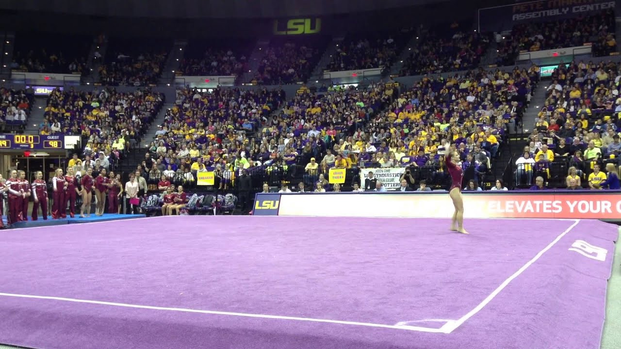 Alabama Gymnastics: Sarah DeMeo on Floor Exercise at LSU (1.31.14 ...