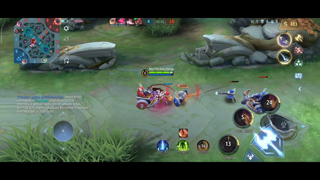 mobile legend tim merah teralu jagoh tapi menang - YouTube
