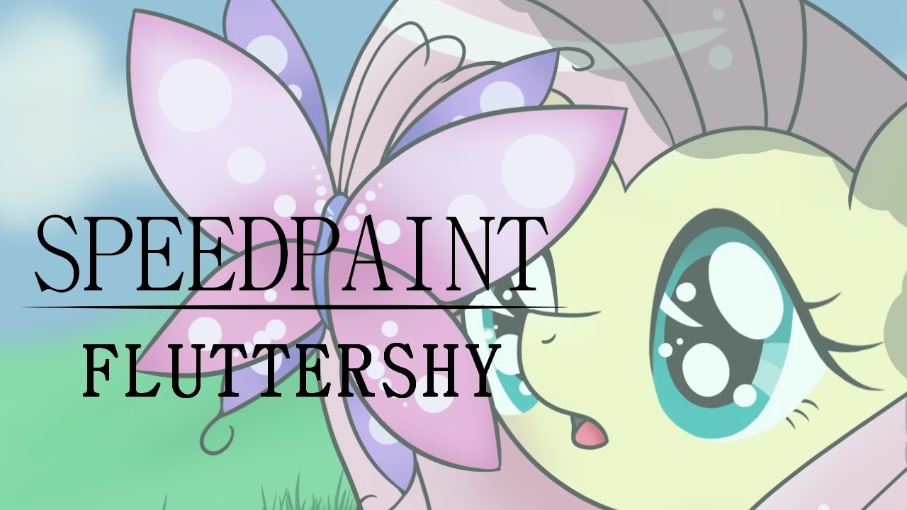 Speedpaint : Fluttershy Butterfly - YouTube