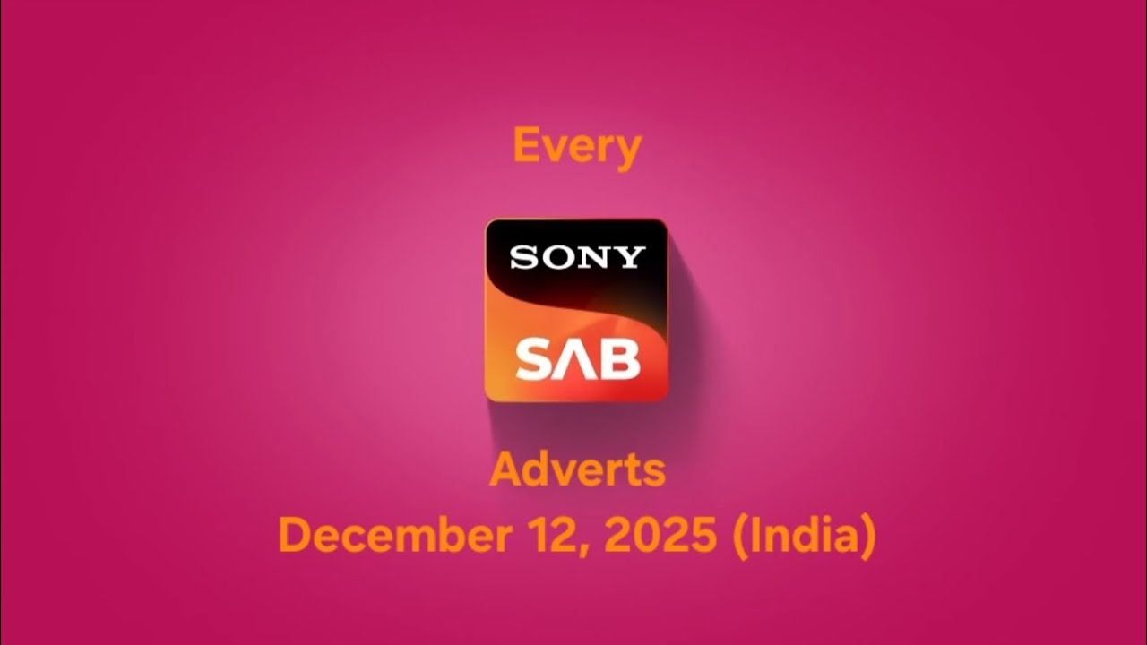 Every Sony Sab India adverts (December 12, 2025) [part 1] - YouTube