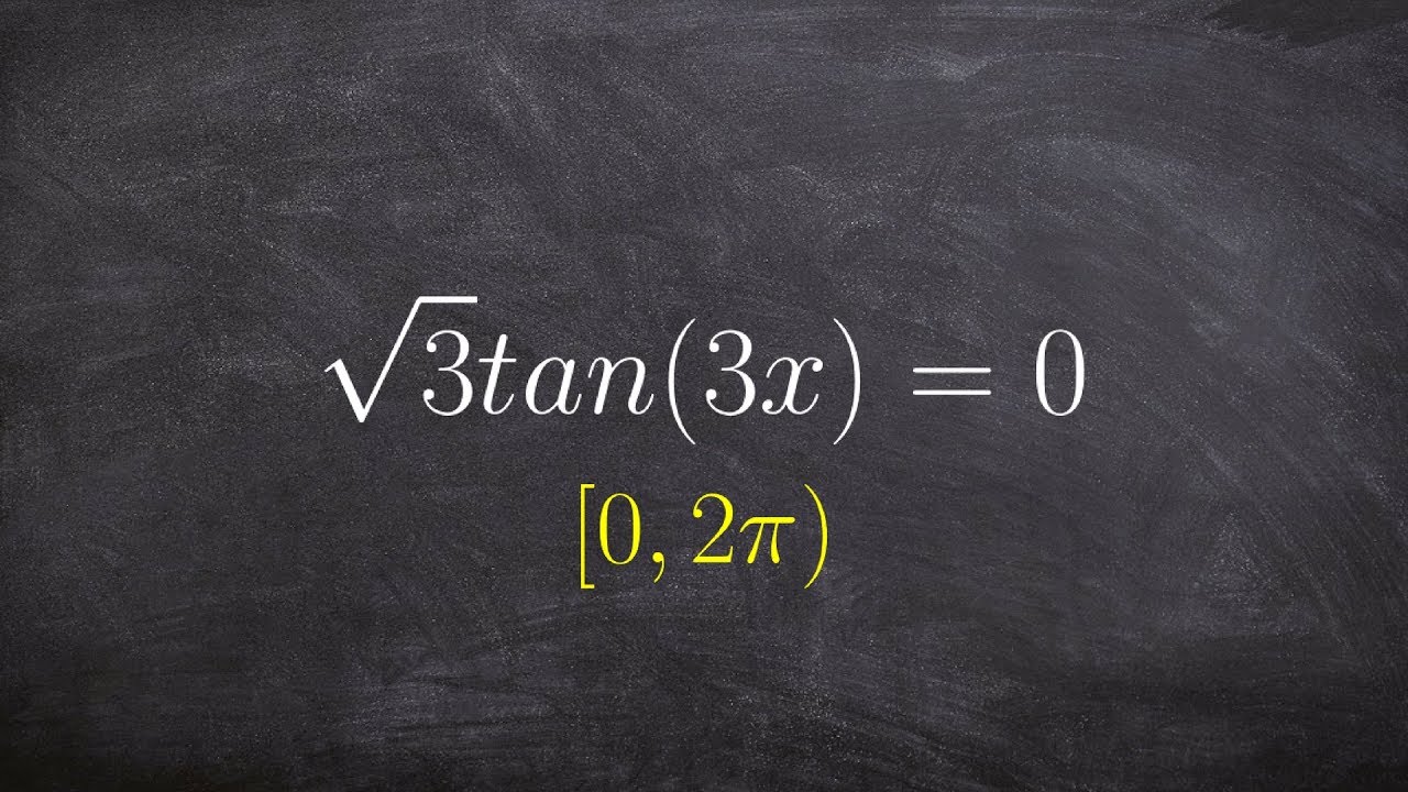 Solving a multiple angel trigonometric equation between 0,2pi - YouTube