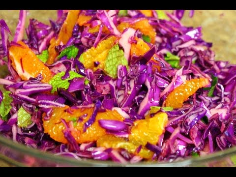 Ensalada De Col Morada/Repollo Super Facil Y Saludable.!! - YouTube