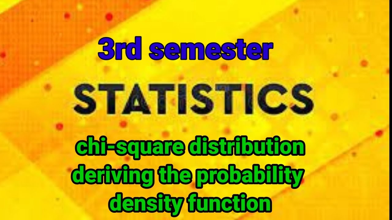 Chi - square distribution. Probability density function of chi square ...