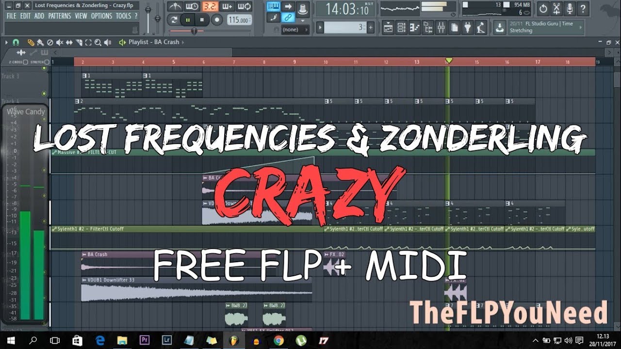 Lost Frequencies & Zonderling - Crazy (FL Studio Remake) [FREE FLP+MIDI ...