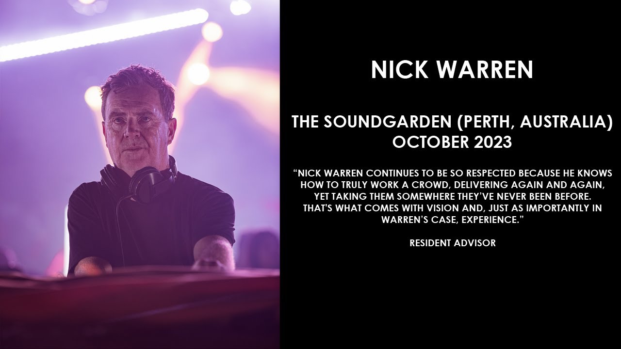 NICK WARREN (UK) @ The Soundgarden (Perth, Australia) October 2023 ...