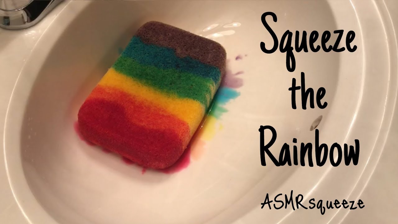 Grout sponge "Squeeze the Rainbow"/ASMRsqueeze - YouTube