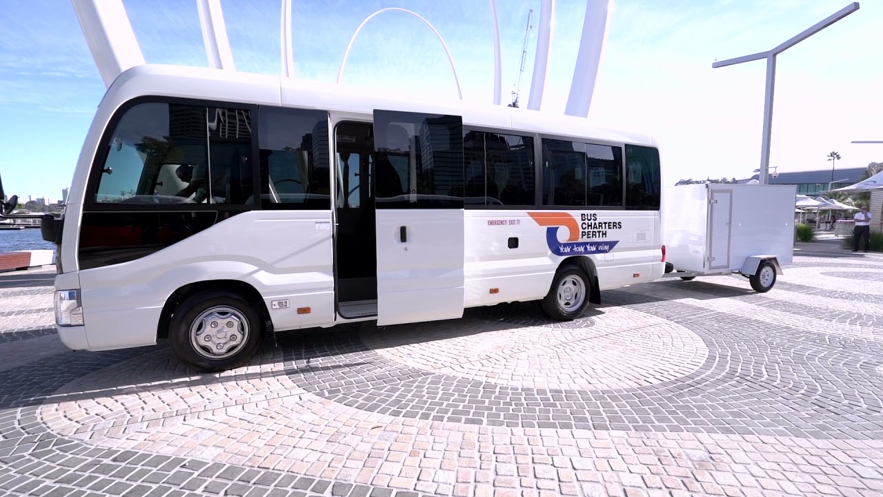 Bus Charters Perth - Toyota Coaster Deluxe - YouTube
