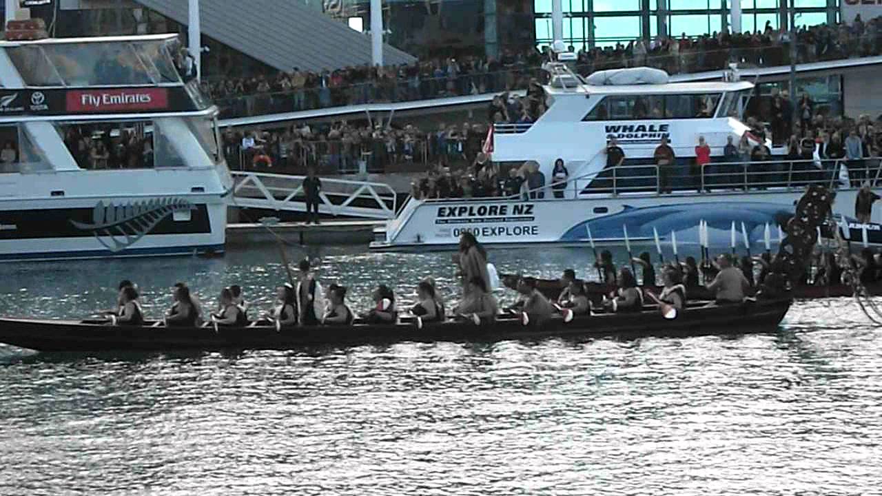 Rugby World Cup 2011 Opening Ceremony: Waka Arrival - YouTube