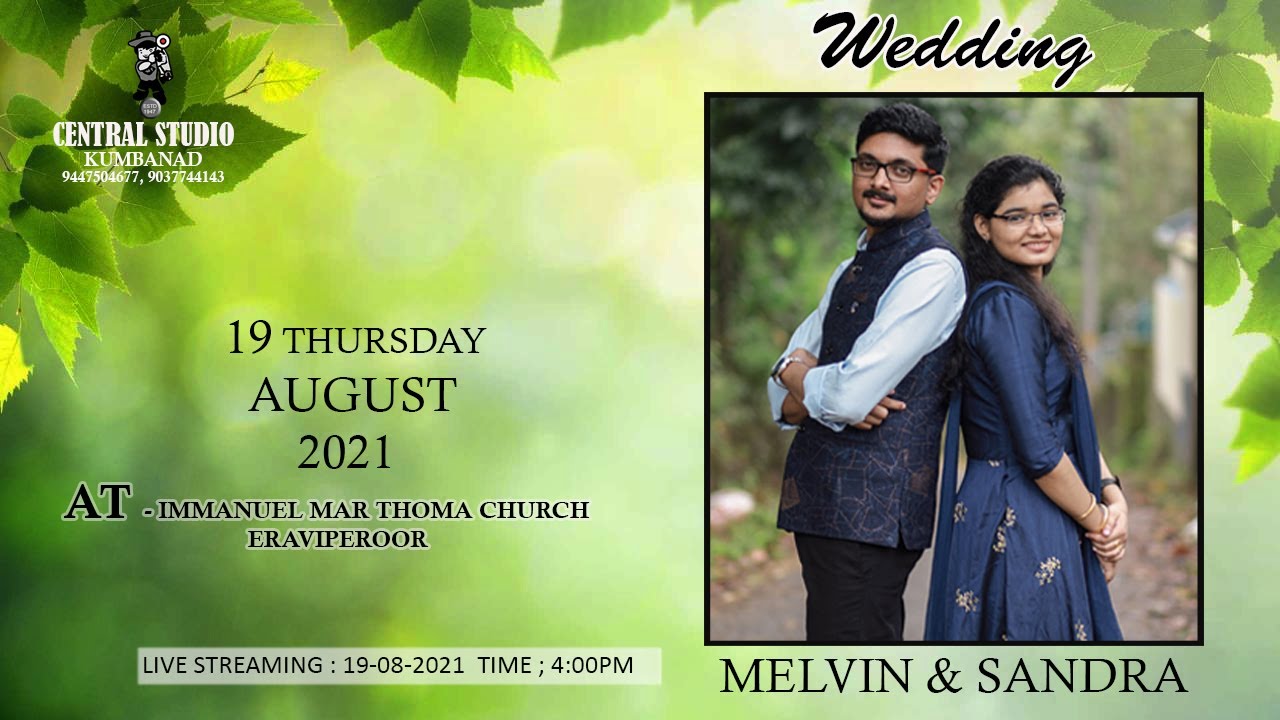 WEDDING - MELVIN & SANDRA (19-08-2021) - YouTube