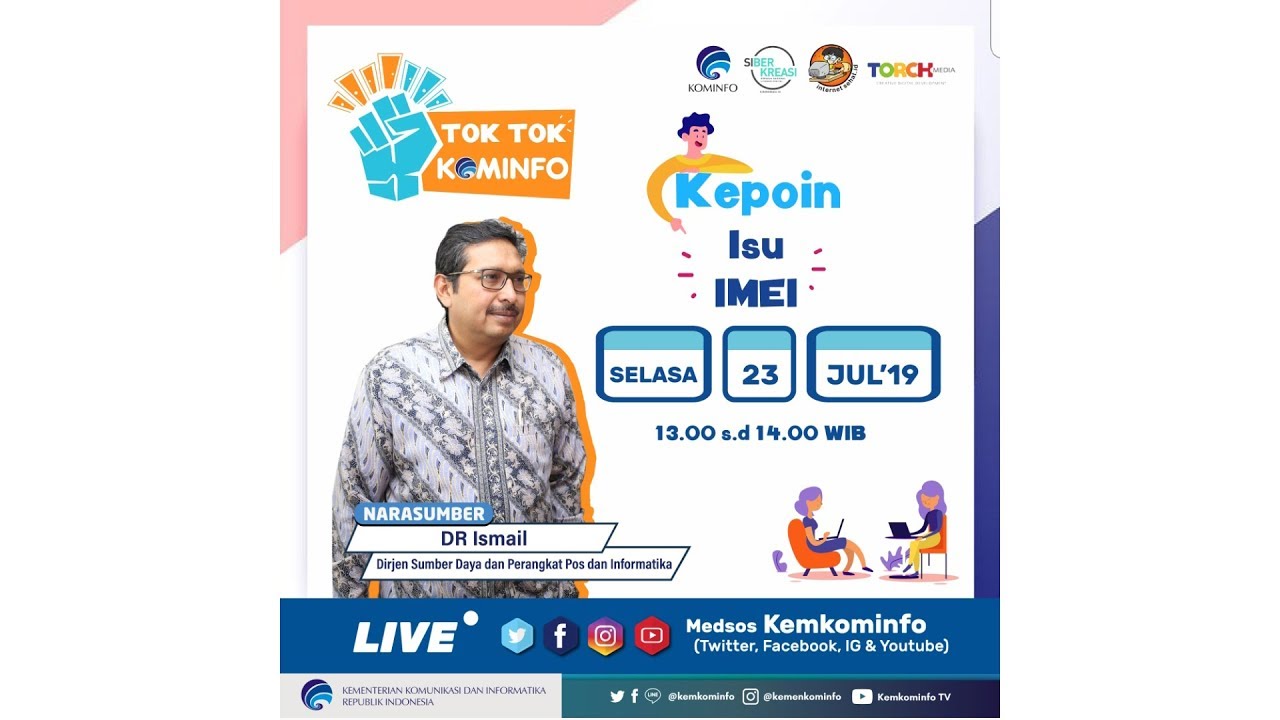 Kepoin Isu IMEI, bareng Bapak Dr. Ir. ISMAIL MT, Dirjen @SDPPI_Kominfo ...