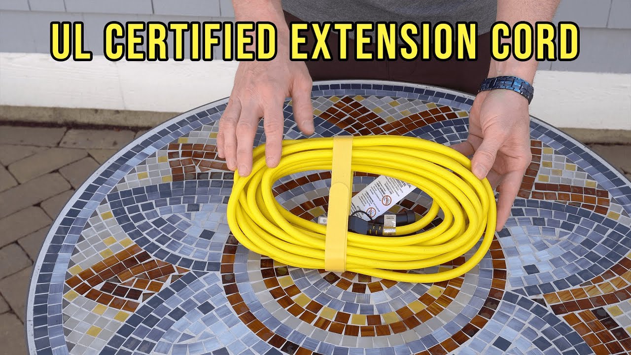 15ft UL Certified Extension Cord - YouTube