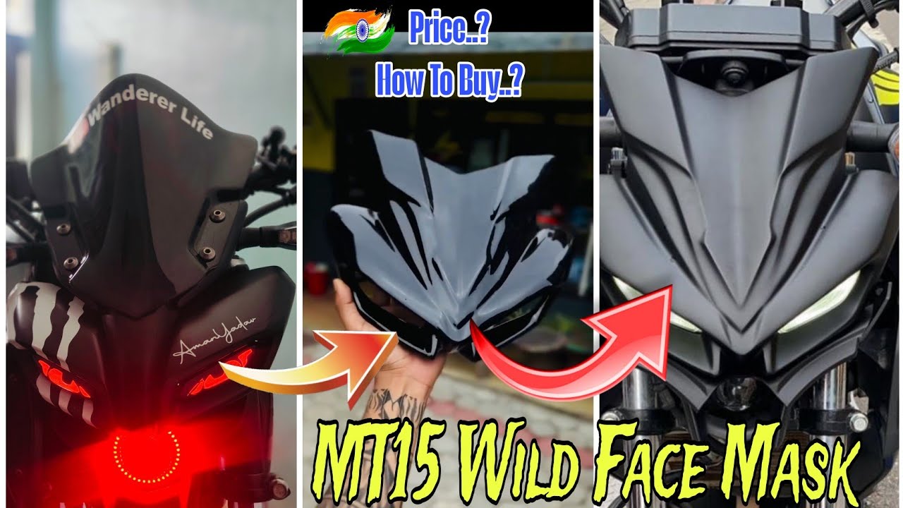 MT-15 Wild face Mask🔥MT15 Indonesian face Mask👹MT-15 Mask Modification🏍 ...