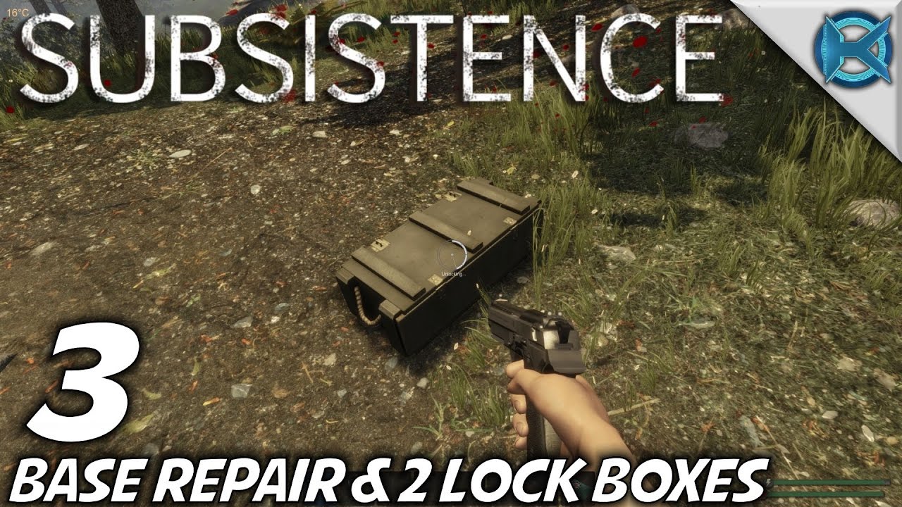 Subsistence EP 3 | Base Repair & 2 Lock Boxes | Let's Play Subsistence ...