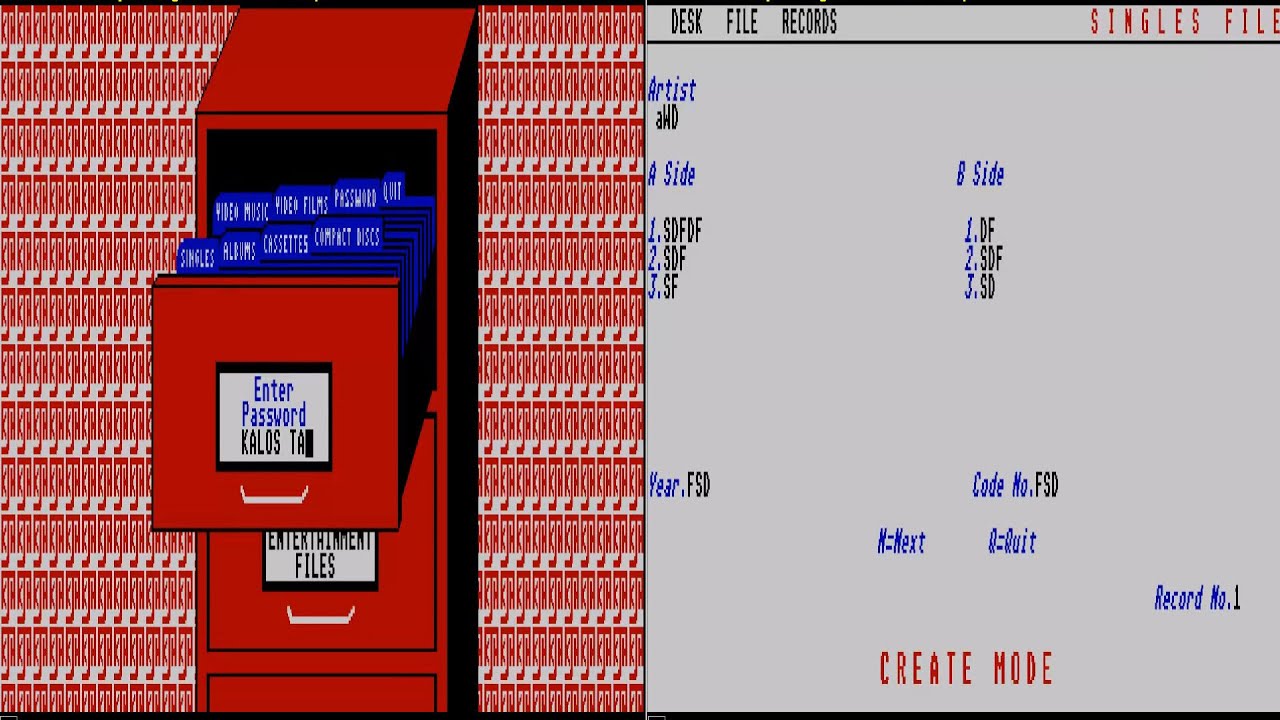 ATARI ST Entertainment Files ITS DATABASE SPREADSHEET By Kevona 1991 ...