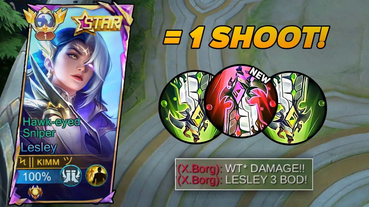 LESLEY ONE SHOOT BUILD WITH 3 BOD IS HERE!! LESLEY BEST BUILD & EMBLEM ...