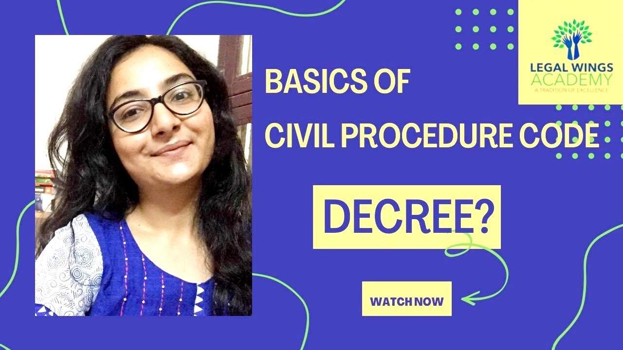 Understand the concept of Decree || what is decree || Types of decree ...