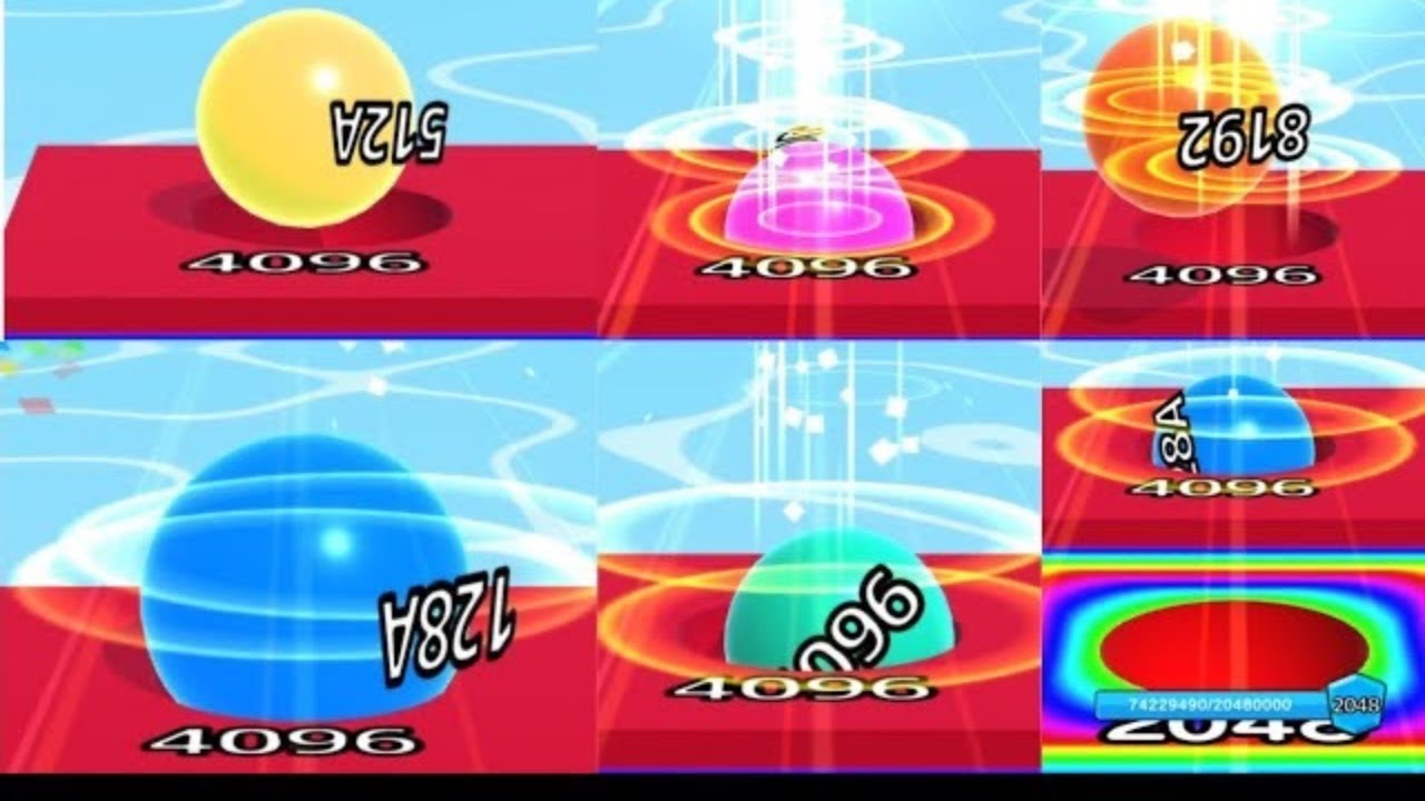 Ball Run 2048 [ RED 4096 Tile Edition ] - YouTube