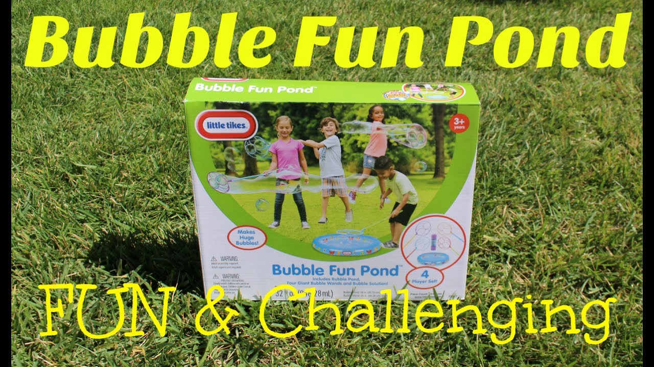 Bubble Fun Pond - fun with bubbles - YouTube