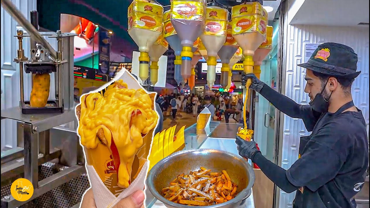 Amazing Super Cheesy Friend Fries In Malaysia l Malaysia Street Food ...