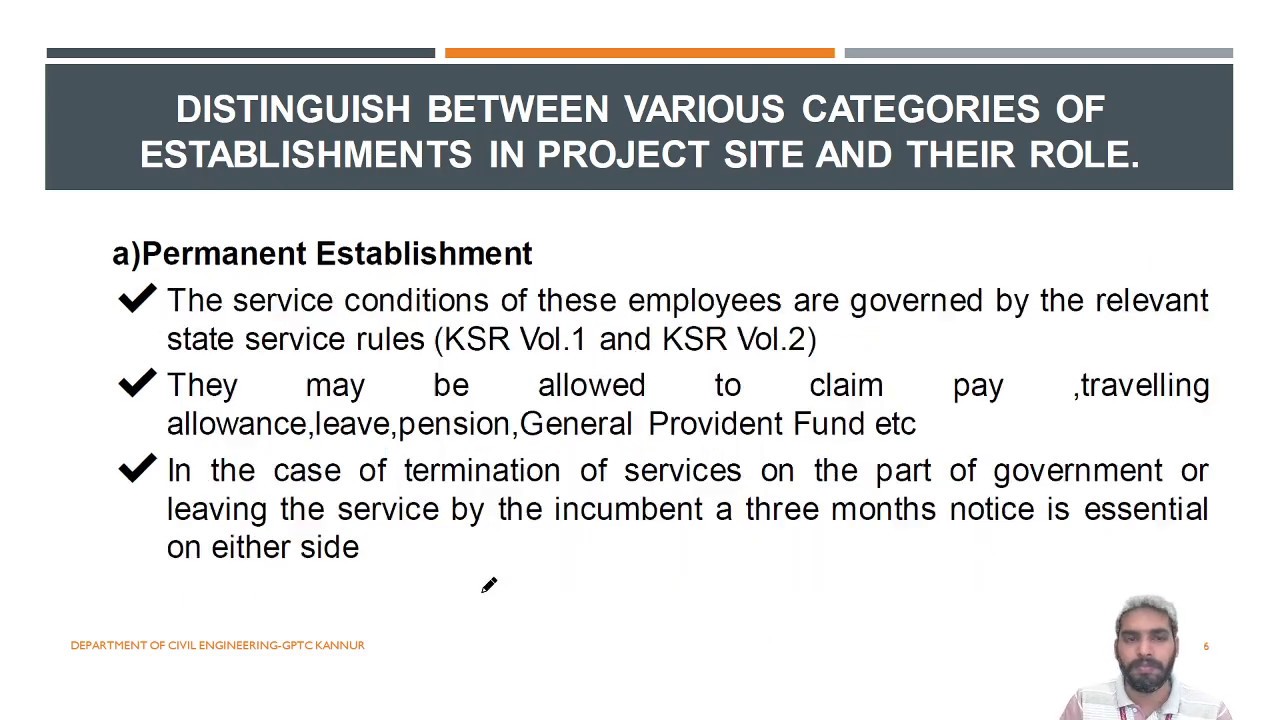 Establishments in project site and their role. - YouTube