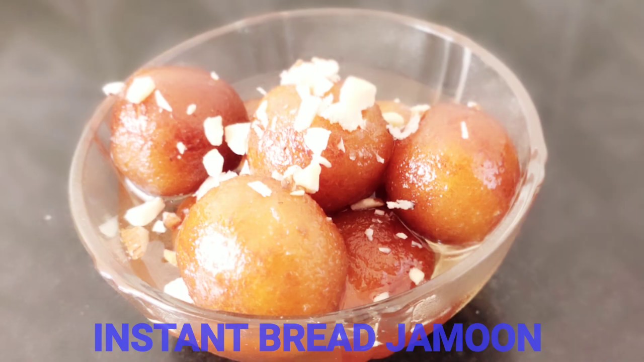 Bread Jamoon | Instant Bread Jamoon | No-Khova Jamoon recipe | Yummy ...