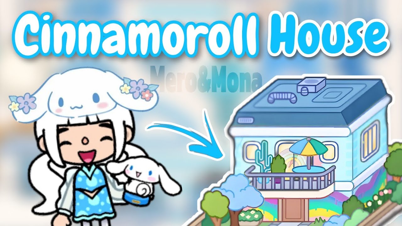 Cinnamoroll Builds a House in toca boca 😱💙 NOT FREE Sanrio family house ...