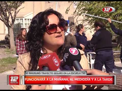 Se inauguró trayecto seguro en escuela 730