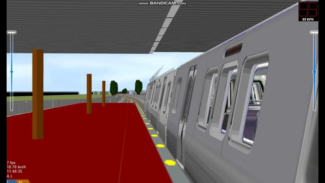 Openbve WMATA 7000 series Red Line Train Arriving & Departing at Fort Totten - YouTube