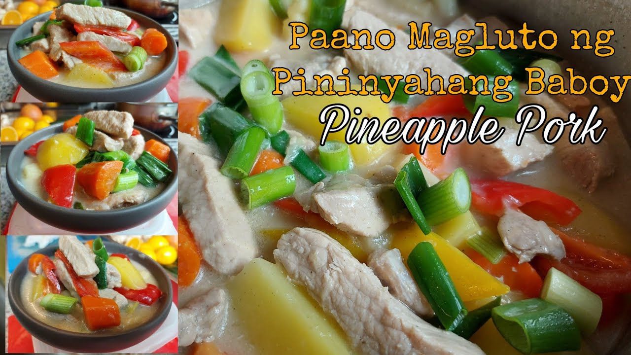 Pininyahang Baboy | Pineapple Pork | Mukbang ( vlog 104 ) - YouTube