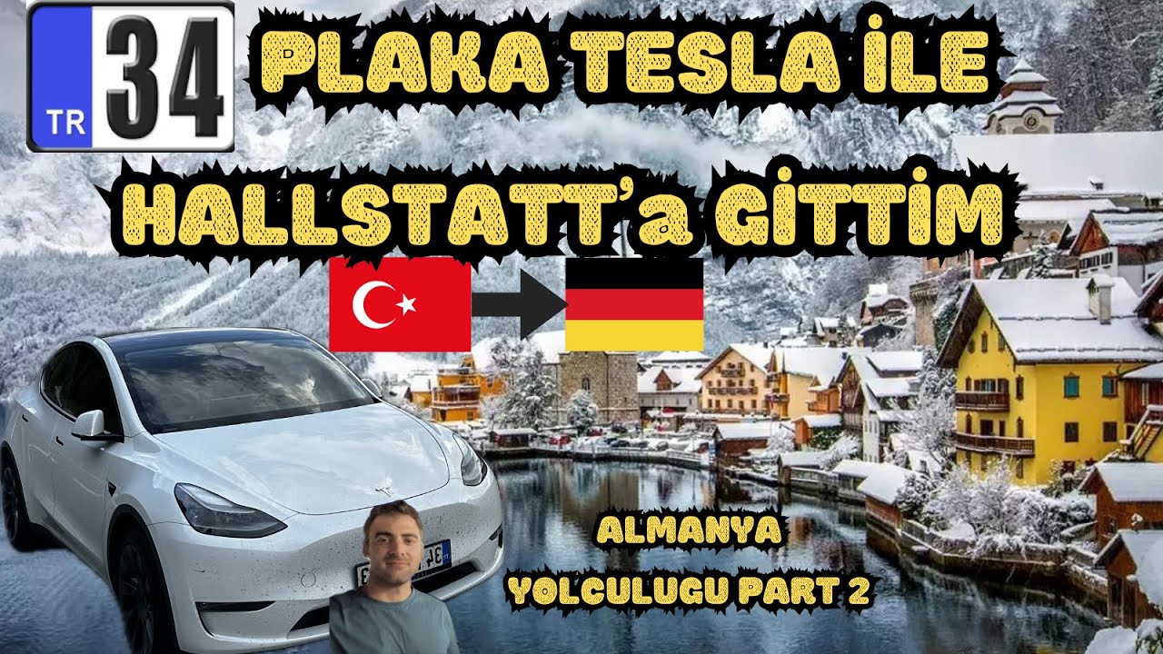 34 PLAKA TESLA MODEL Y İLE İSTANBUL' dan ALMANYA'ya......O ÇOK MERAK ...