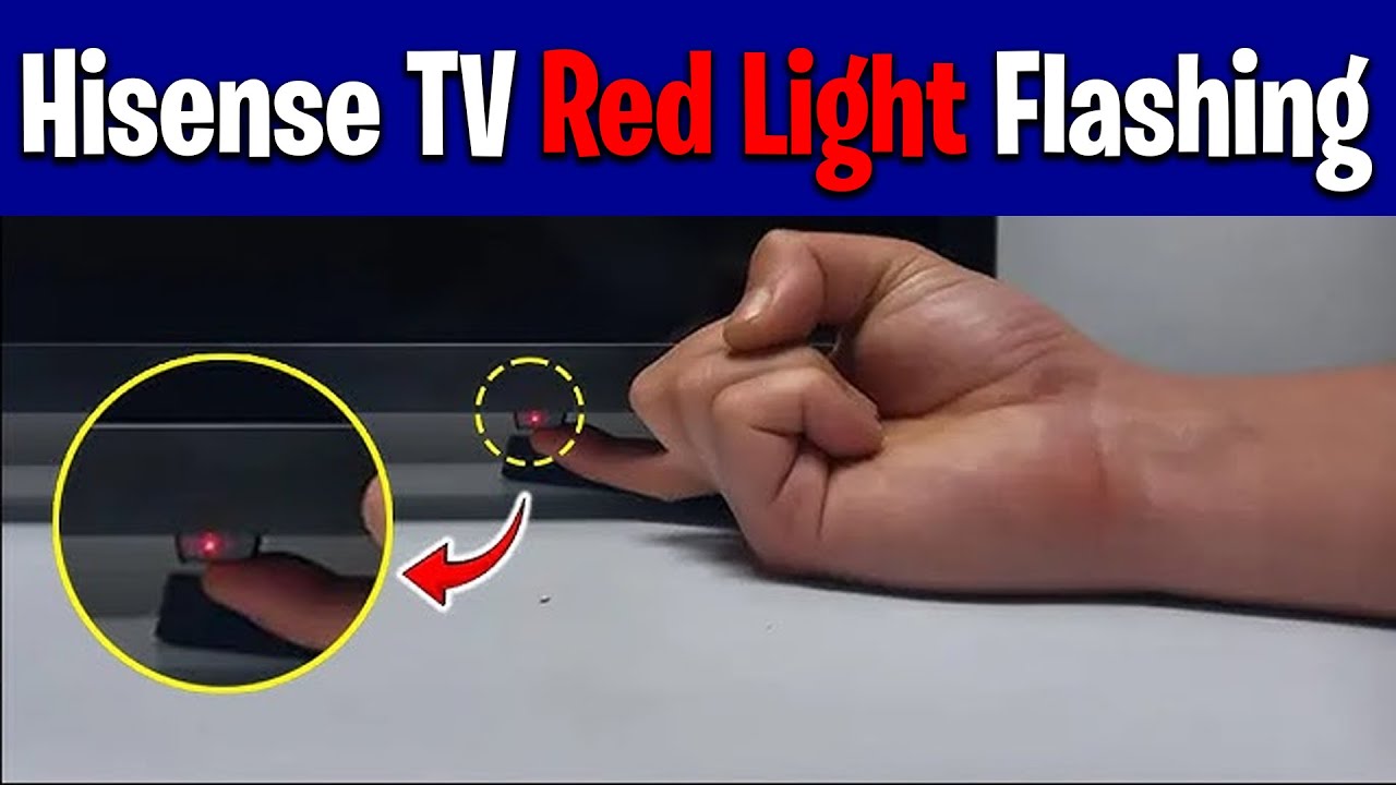 Hisense TV Red Light Flashing | Blinks 2, 3, 6 Times - YouTube