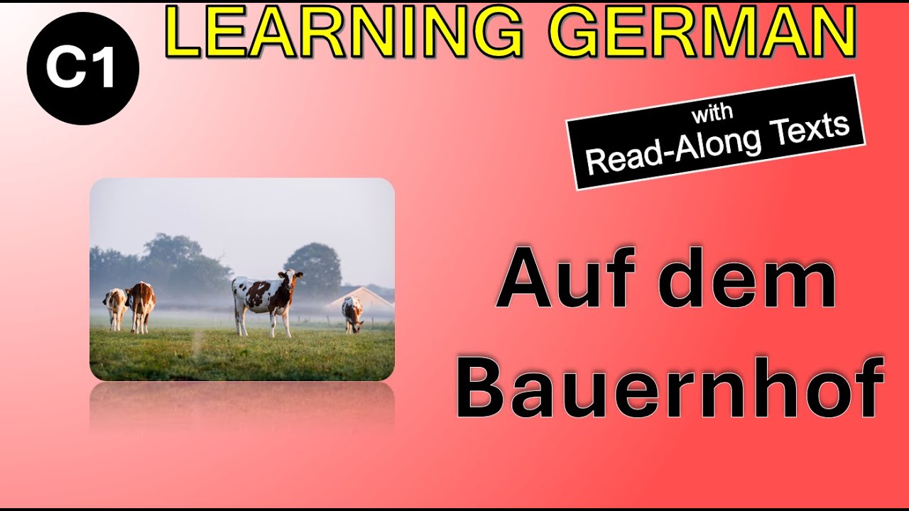 ⬛🟥🟨 Learn German C1: Nature/Environment | Read-Along Story: Auf dem ...