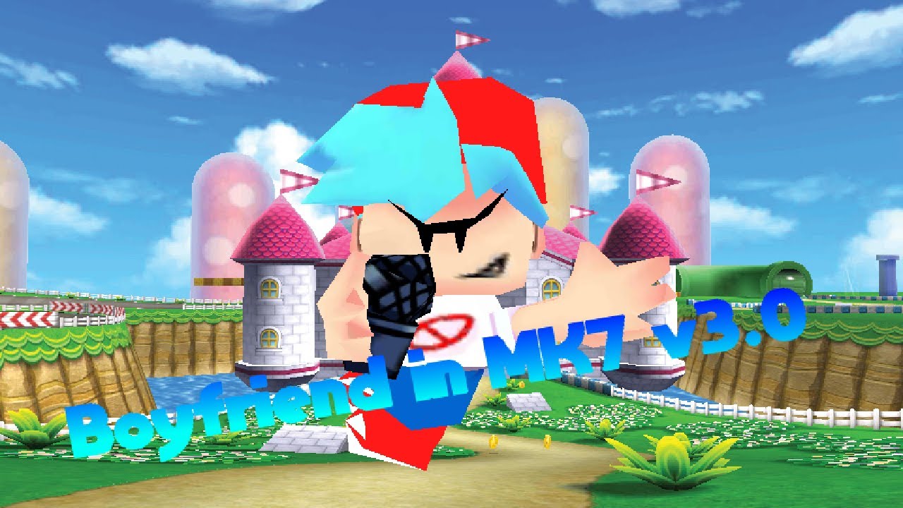 [MK7 Mods] Boyfriend v3.0 (Over Mario) - YouTube