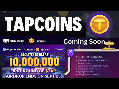 TapCoins Airdrop Tokens Claim Now | Complete Detail Step by Step Guide ...