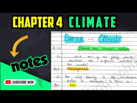 | Climate | Handwritten Notes |Class 9th| Geography| Ch-4| ‎@Edustudy ...