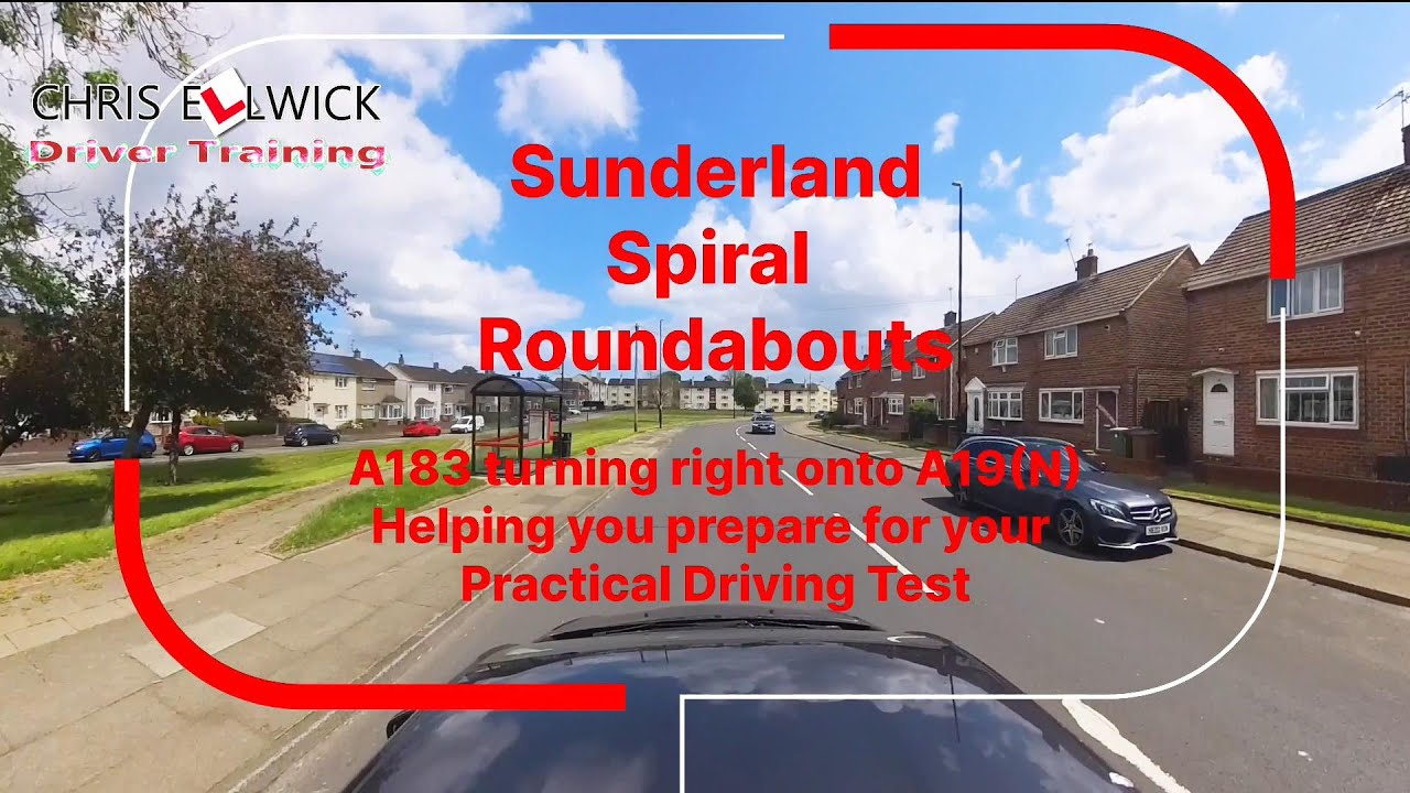 Sunderland Route 1 A183 to A19N Chris Elwick Driver Training 2024 - YouTube
