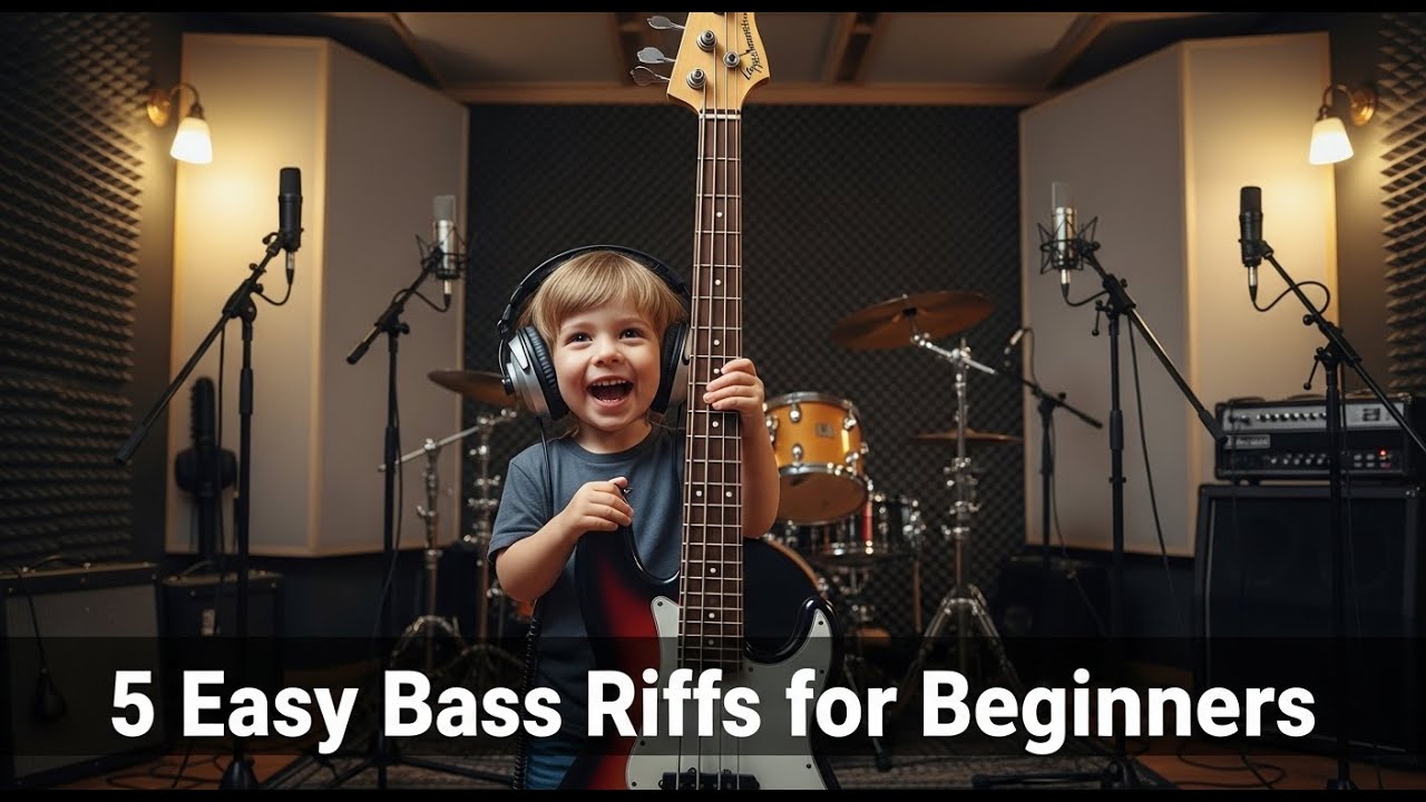 5 EASY BASS RIFF FOR BEGINERS / Бас для початківців - YouTube