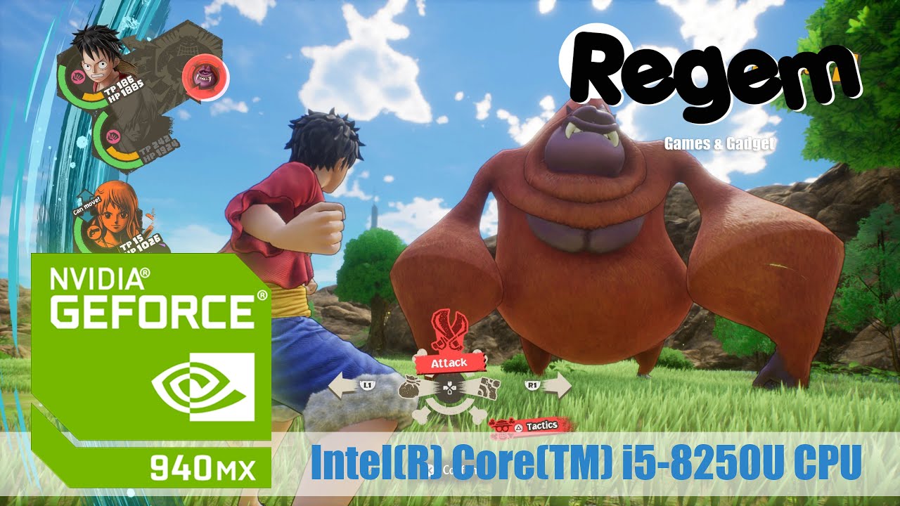 One Piece Odyssey Review - NVIDIA 930MX - YouTube