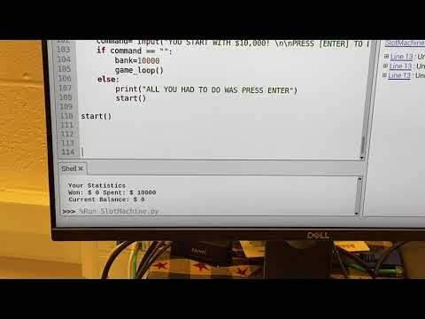 Raspberry pi - Slot machine code - YouTube