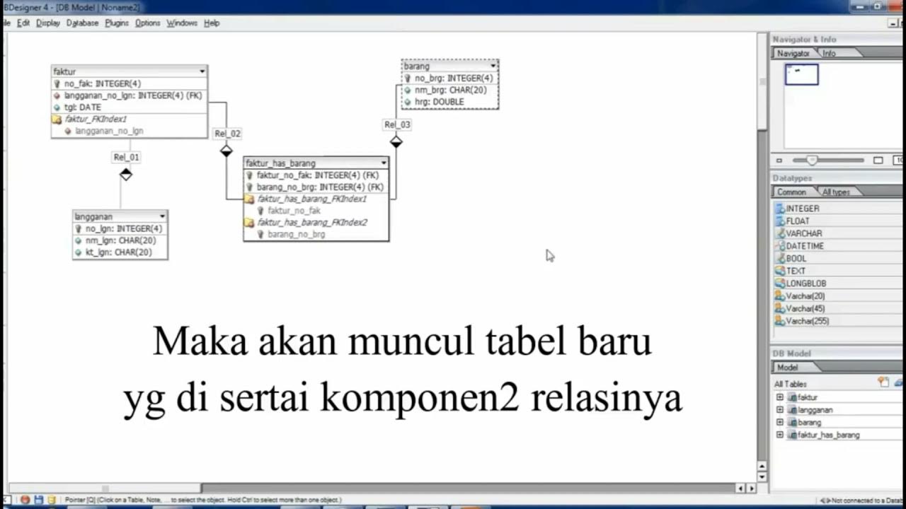 Cara Install DBDesigner, Membuat Database, Membuat Tabel & Sinkronisasi - YouTube