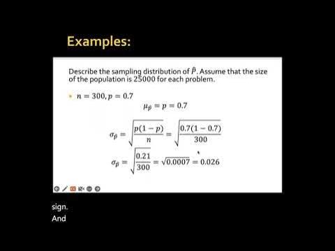 Sampling Distribution - Sample Proportion - YouTube