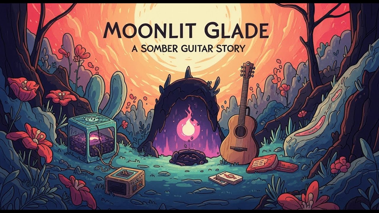 Moonlit Glade: A Somber Guitar Story - YouTube