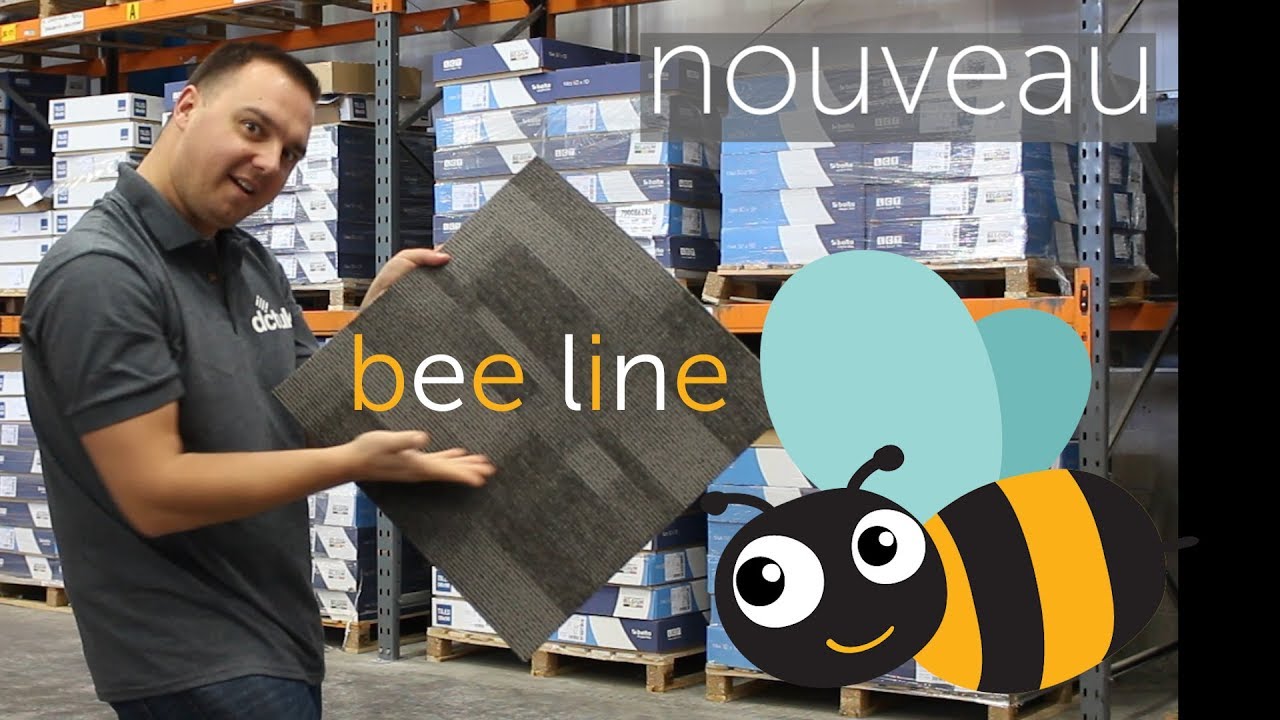 Nouveau Bee Line | Carpet Tiles - YouTube