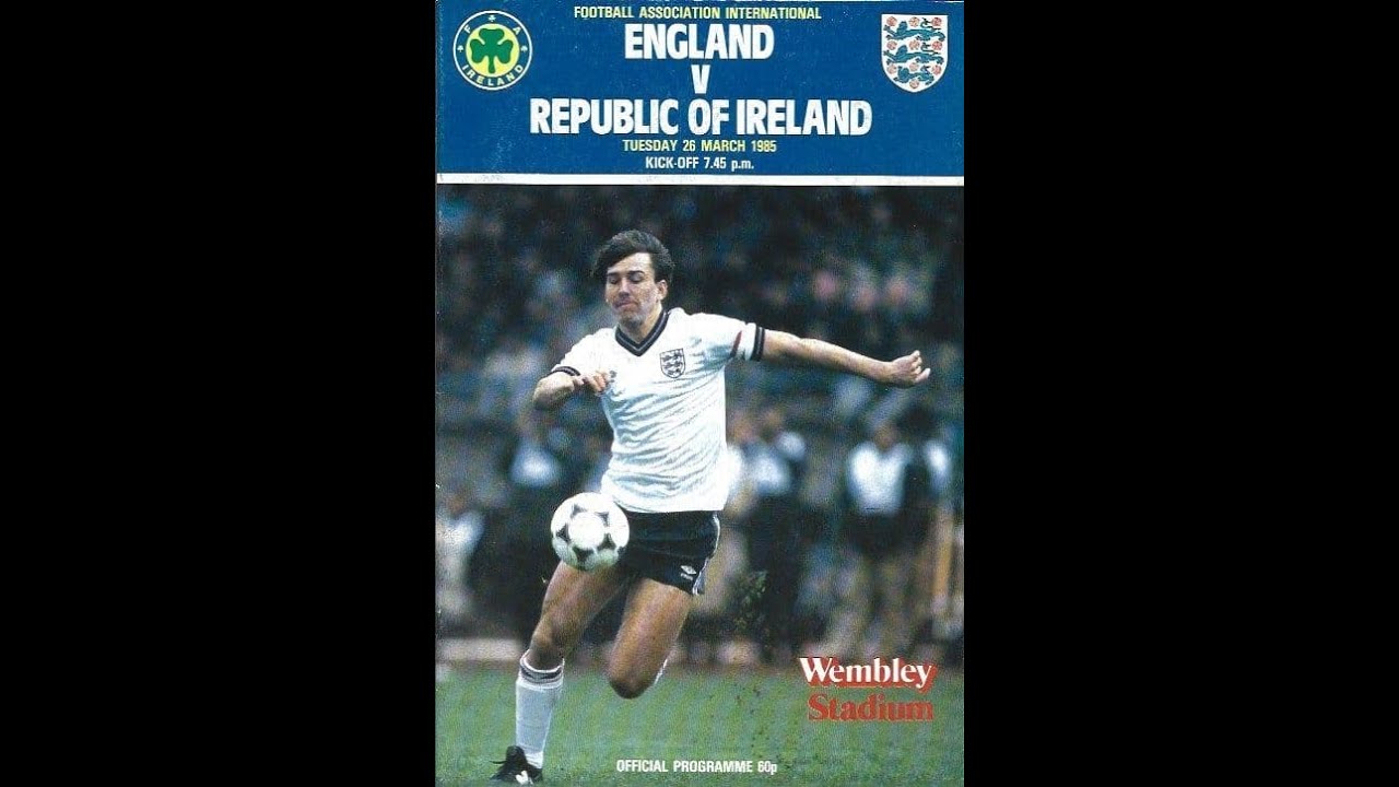 Highlights Friendly match England - Ireland 2-1 (26 March 1985) - YouTube