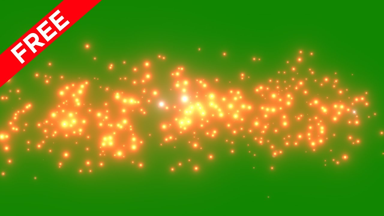 Green screen sparkle glittering particle - YouTube