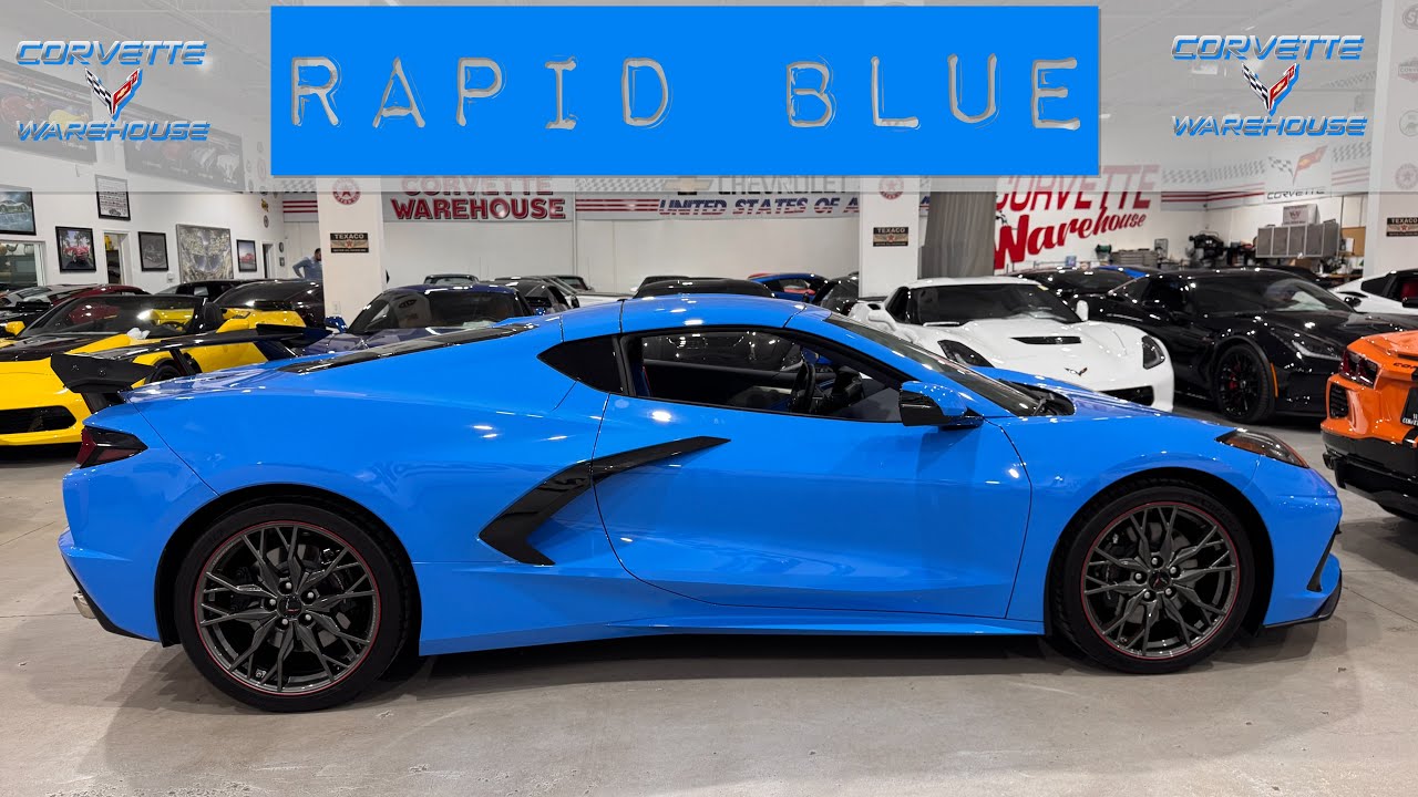 2023 Rapid Blue With Blue Interior!! Z51 - High Wing - YouTube
